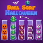 Play Ball Sort Halloween game online on Gogy