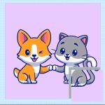Play Cats and Dogs Puzzle game online on Gogy