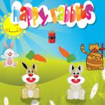 Play Happy Rabbits game online on Gogy